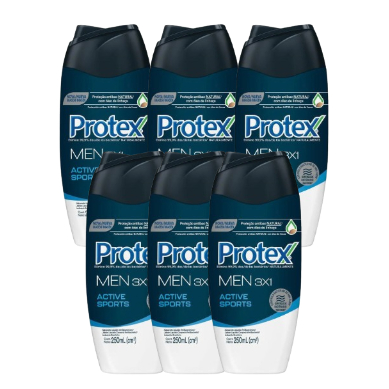 kit c/6 Sabonete Liquido Protex Men Sport 250ml | Shopee Brasil