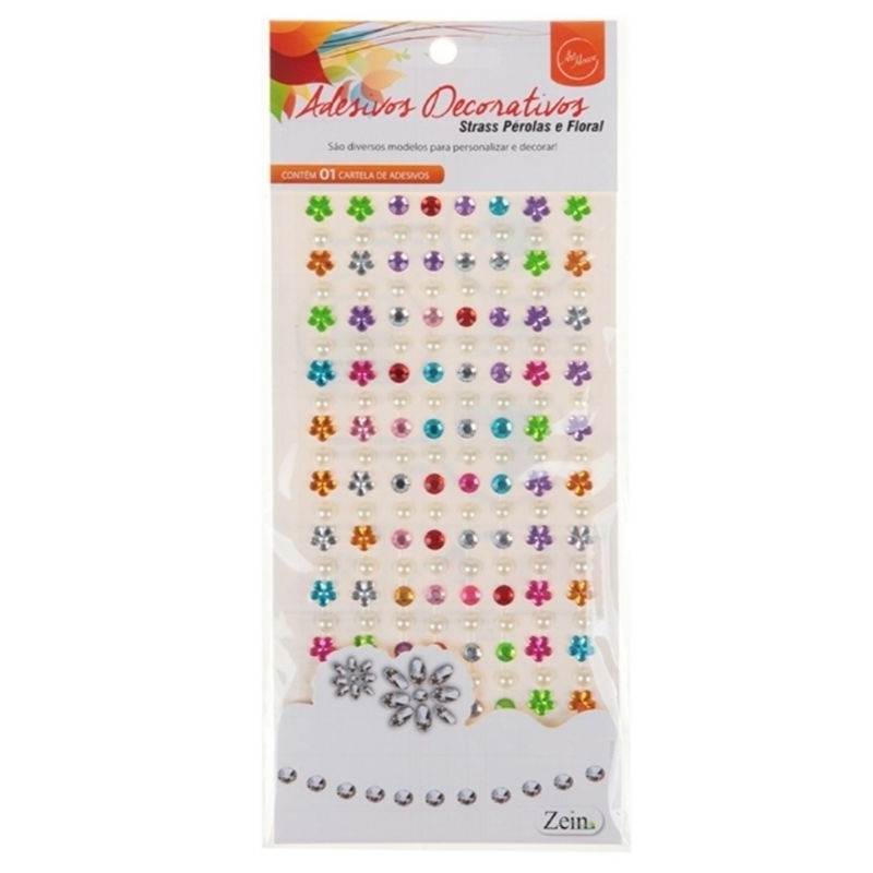 Cartela de adesivos decorativos, para decorar objetos | Shopee Brasil