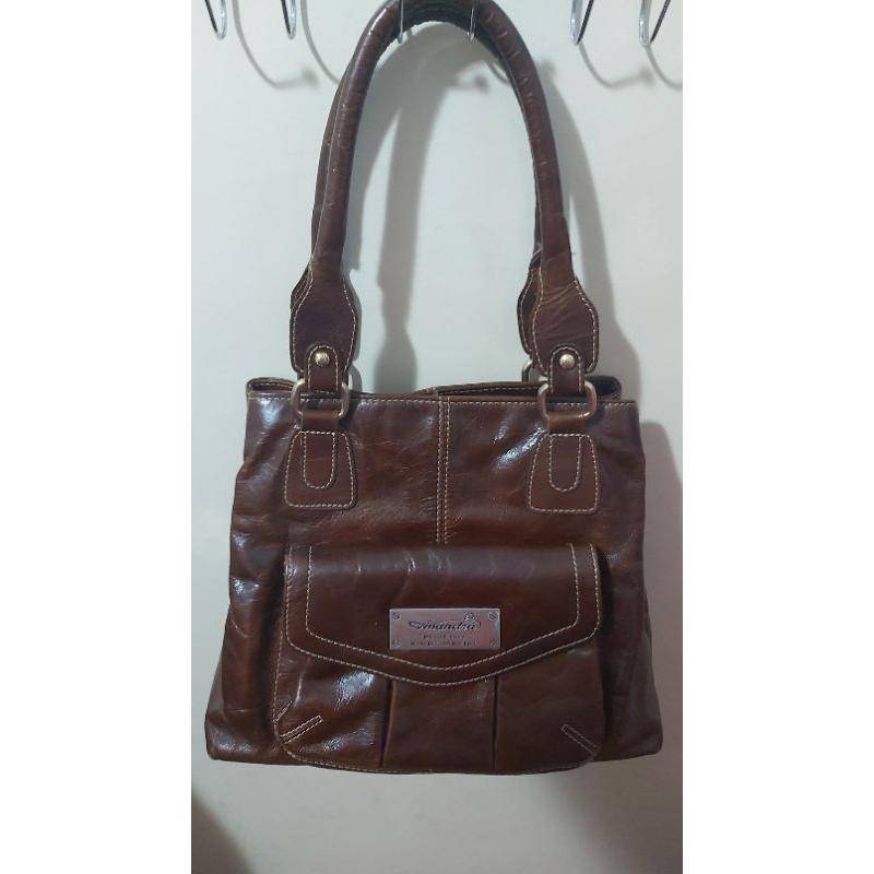 Bolsa Anandra Original Feminina de Couro Legítimo - Tamanho: Grande ...