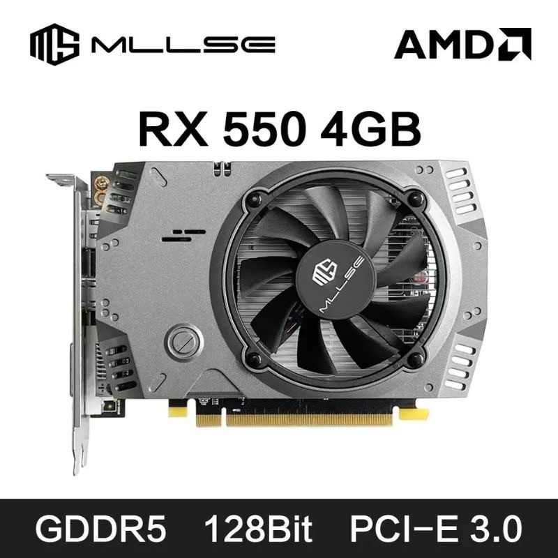 Placa de video Radeon AMD RX 550 4gb ddr5 128bit | Shopee Brasil