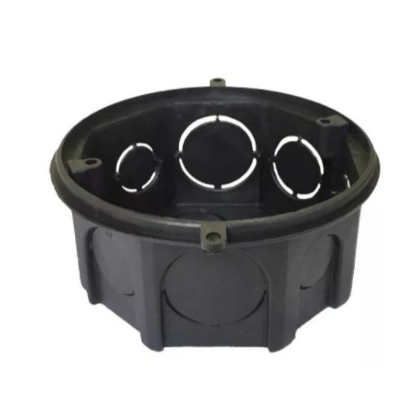 kit com 10 Caixinhas de luz pvc Para Laje Octogonal 4x4 embutir Preta | Shopee Brasil