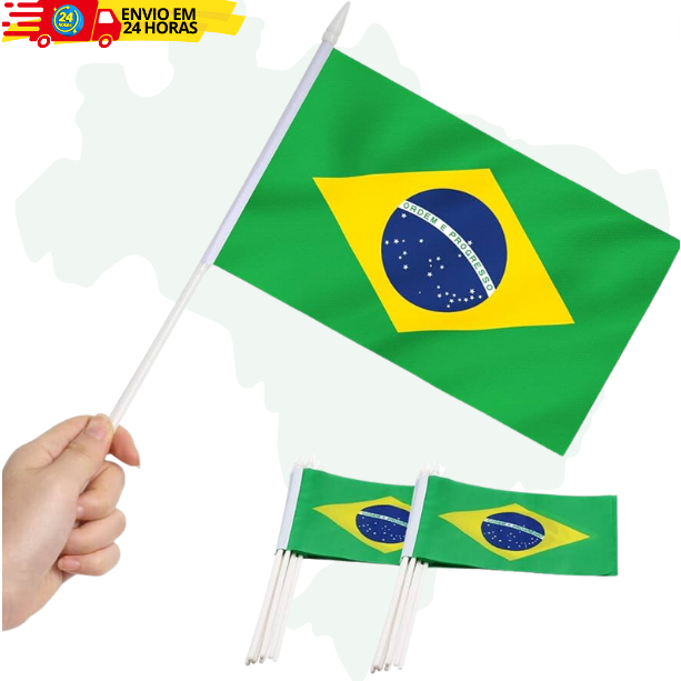 Bandeira Do Brasil Pequena Para Decoração Da Copa Do Mundo Bandeirinha ...