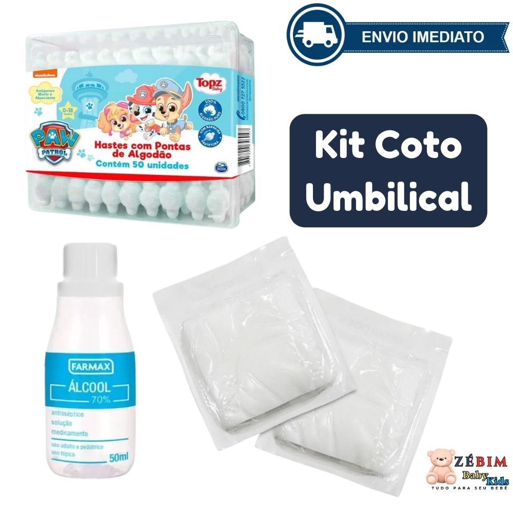 Kit higiene do Umbigo do Bebê | Shopee Brasil