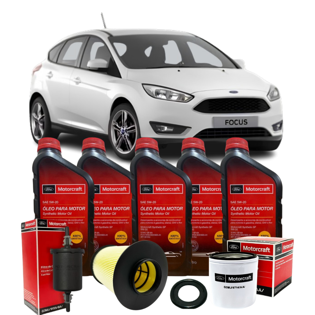 Kit Revisão 5w20 Ford Focus 2.0 16v 2014 2015 2016 2017 2018 Original ...