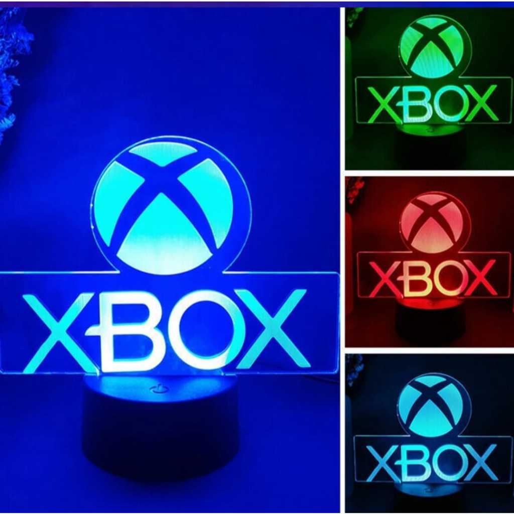Luminária Gamer XBOX, Abajur 3d. | Shopee Brasil
