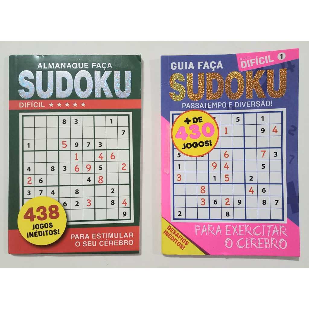 Kit 868 Jogos SUDOKU em 2 Livros 200 Páginas | Shopee Brasil