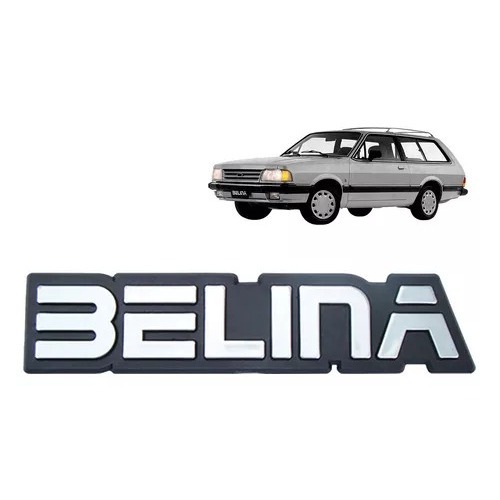 EMBLEMA BELINA FORD BELINA 1985 ATÉ 1991 MODERNO CROMADO MARCON 00207B ...