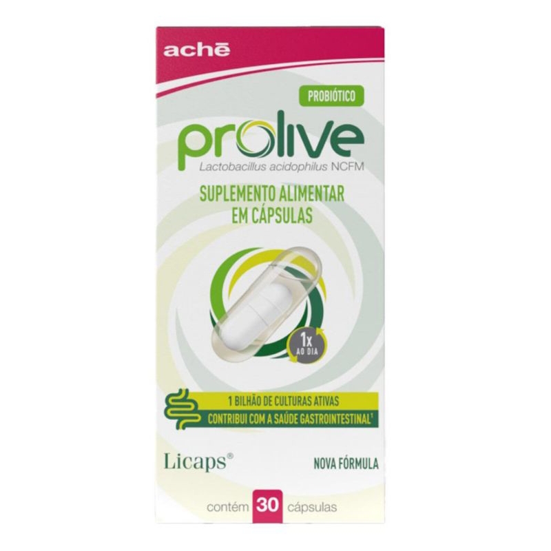 Probiótico Prolive 30 Cápsulas | Shopee Brasil