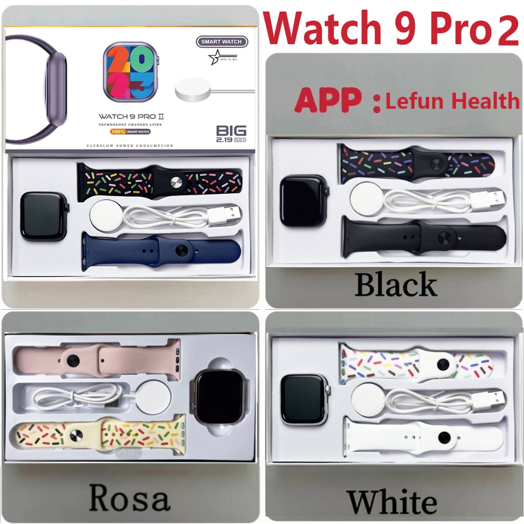 2024 Novo Relógio Original 9 Smart Watch 9 pro 2 Men Bluetooth Chamada De Temperatura Corporal ...