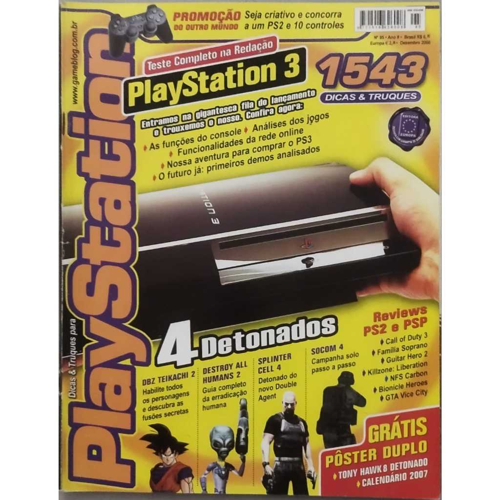 Revista Playstation N 95 - Detonado Splinter Cell | Shopee Brasil