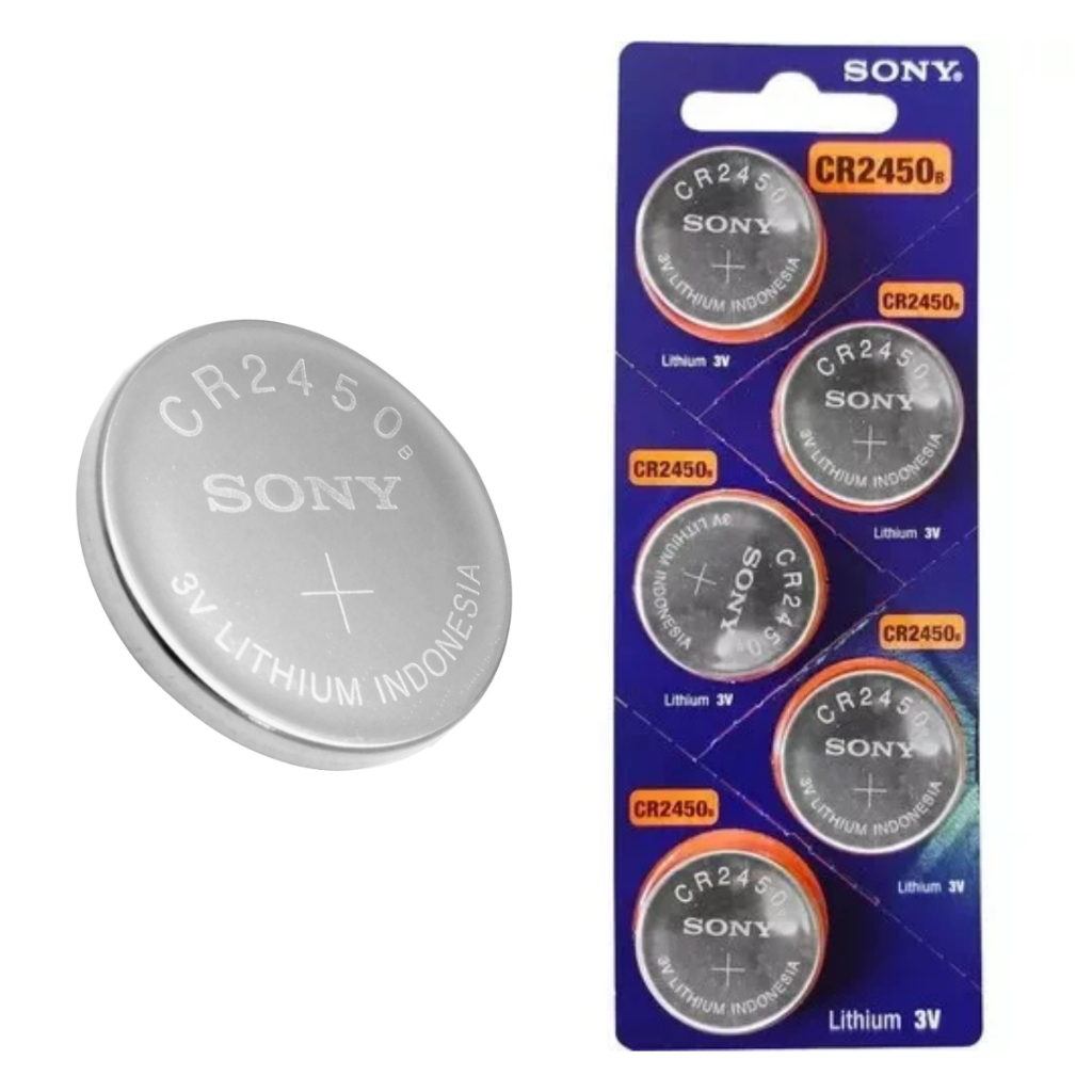 Bateria Sony Cr2450 3v Lithium | Cartela de 1 a 5 Unidades | Shopee Brasil
