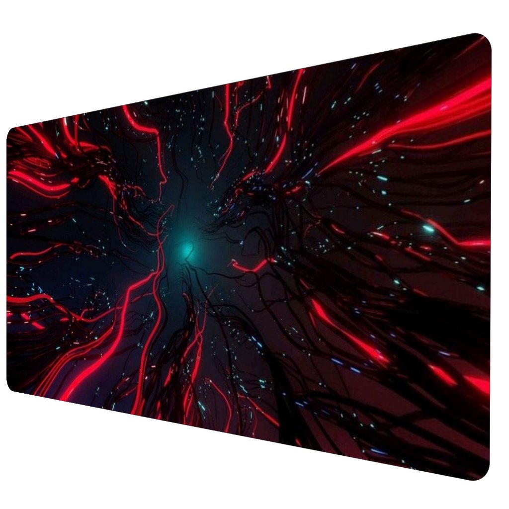 Mouse Pad Gamer Speed Extra Grande Raio Vermelho Vários Tamanhos ...