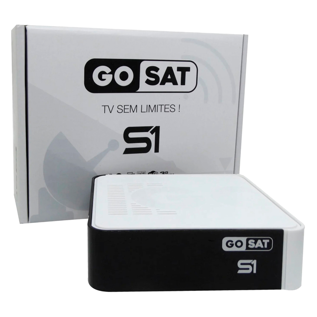 Receptor Gosat S1 Full HD 8MB 256MB RAM Wi-Fi SOMENTE PARA USO EM CS ...