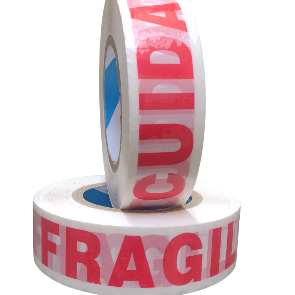 1 Unid Fita Adesiva Cuidado Fragil Para Embalagens Delicadas Vidros e ...