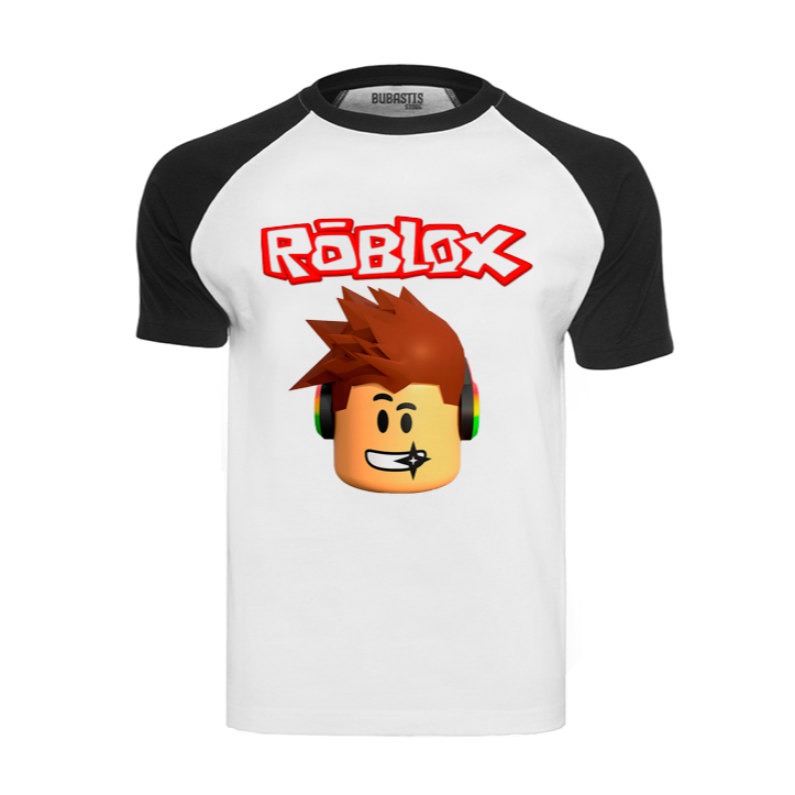 Camiseta Raglan Roblox Rosto Game Gamer Classico Adulto Infantil ...