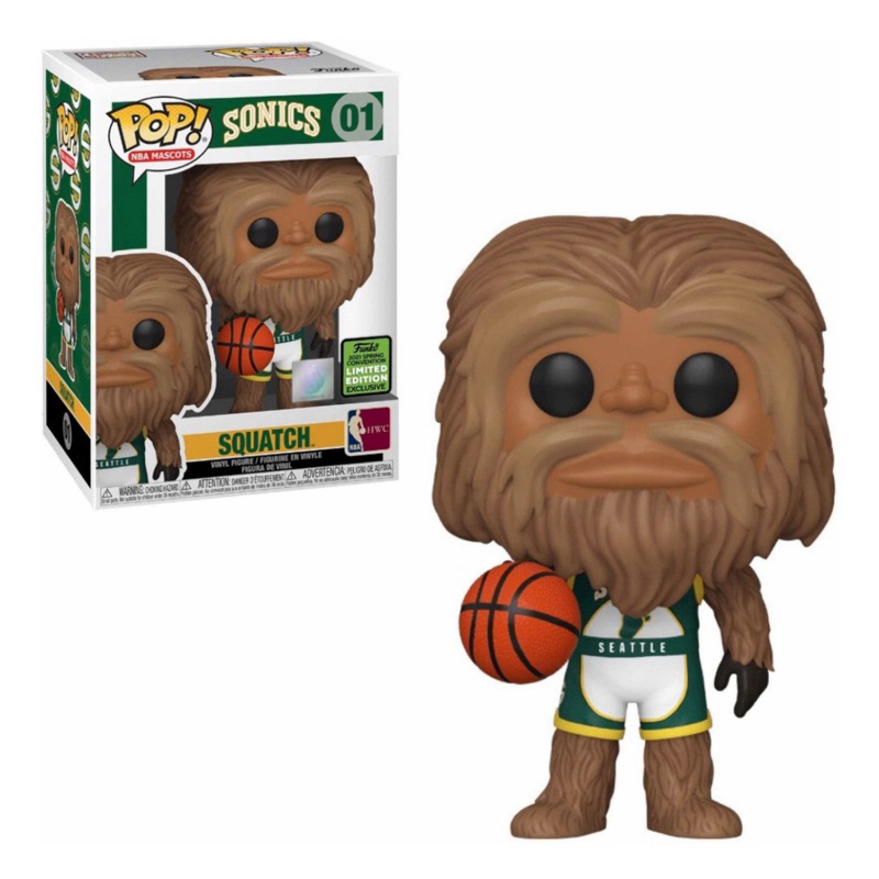 Funko Pop NBA Mascots Sonics Squatch #01 | Shopee Brasil