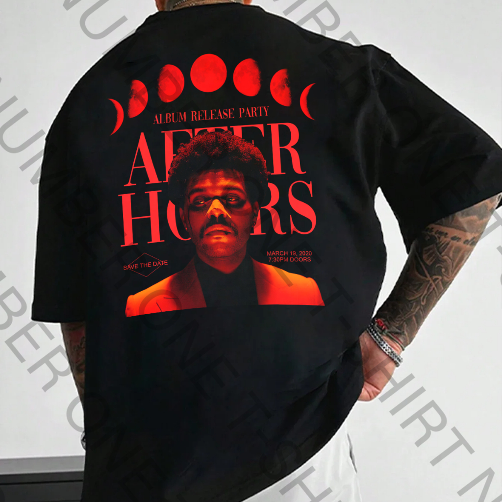 Camiseta Basica Algodao The Weeknd After Hours Moon Starboy Pop Tour ...