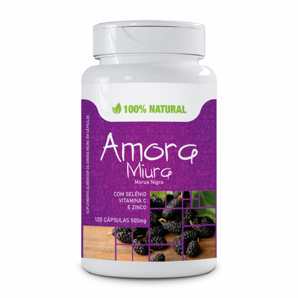 Amora Miura com Selênio Vitamina C e Zinco 120 Cápsulas 500mg | Shopee ...