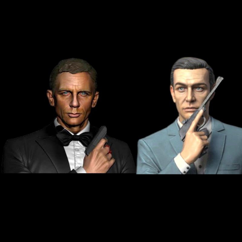 Boneco James Bond 007 - Daniel Craig - Sean Connery | Shopee Brasil
