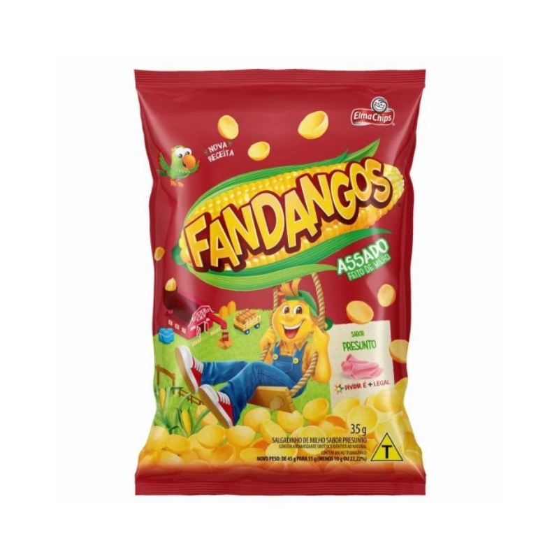 Kit 10 Snacks Fandangos Presunto Pacote 35g | Shopee Brasil