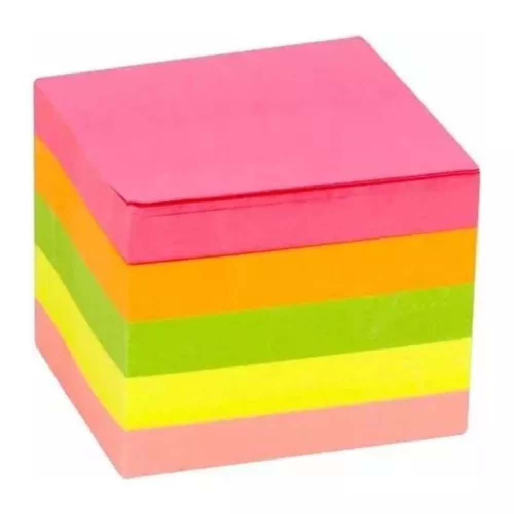 Bloco de Notas Adesivas 400 Folhas 51x51mm / Bloco Recado Folha ...