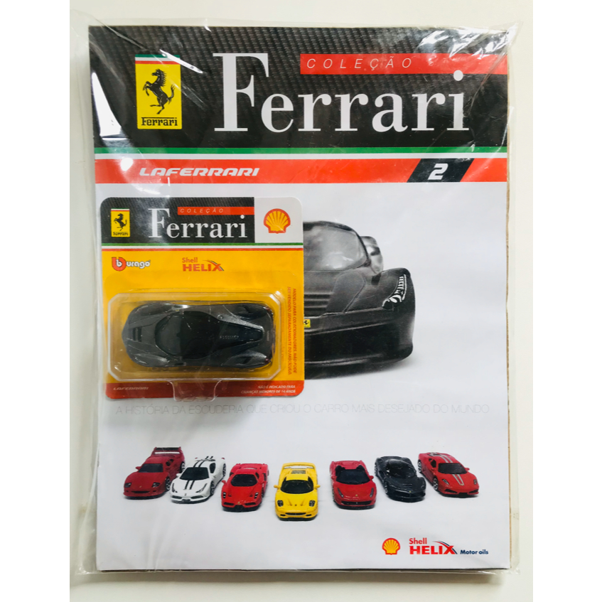 Miniatura Ferrari Laferrari - Coleção (Shell Helix) 1:64 - F1 - Fórmula ...