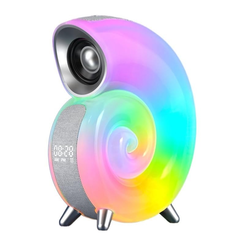 Som Despertador luminaria caracol Conch Bluetooth Speaker Smart Rgb Luz ... Som Despertador luminaria caracol Conch Bluetooth Speaker Smart Rgb Luz ...
