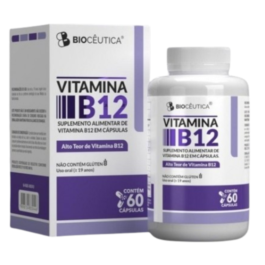 Suplemento Vitamina B12 (Metilcobalamina) 60 Cápsulas - Biocêutica ...