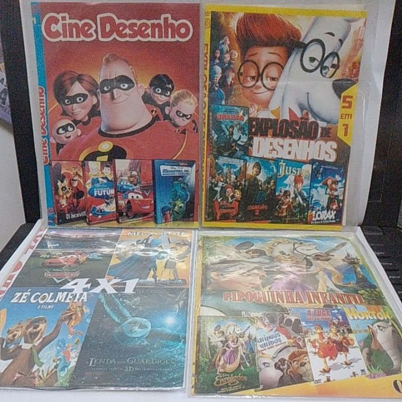 dvd desenho coleção 4x1 raridade novo copia | Shopee Brasil