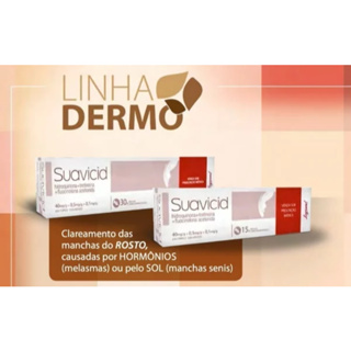 Creme Clareador SUAVICID 15G ou 30G Combate e Previne Manchas Espinhas ...