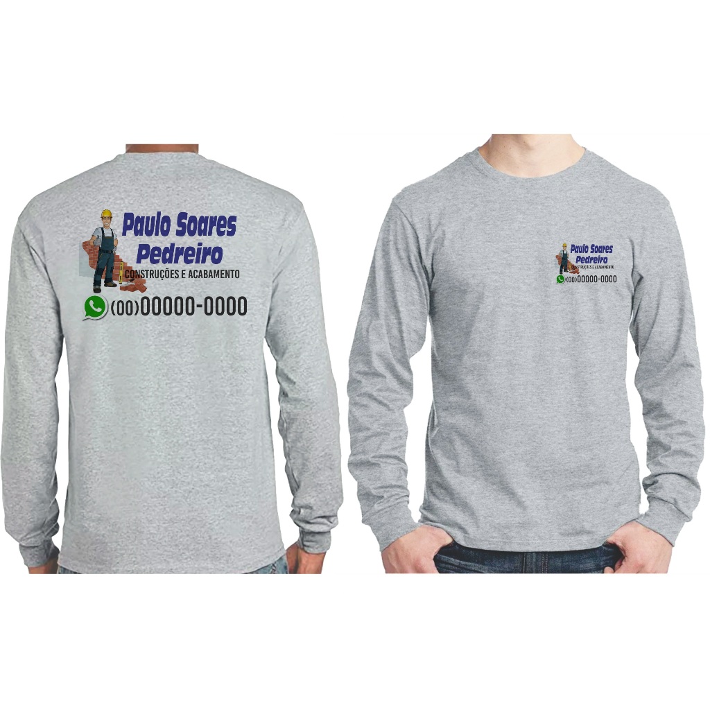 kit 3 camisetas Personalizada Com Seu Logo - Faz a Boa!