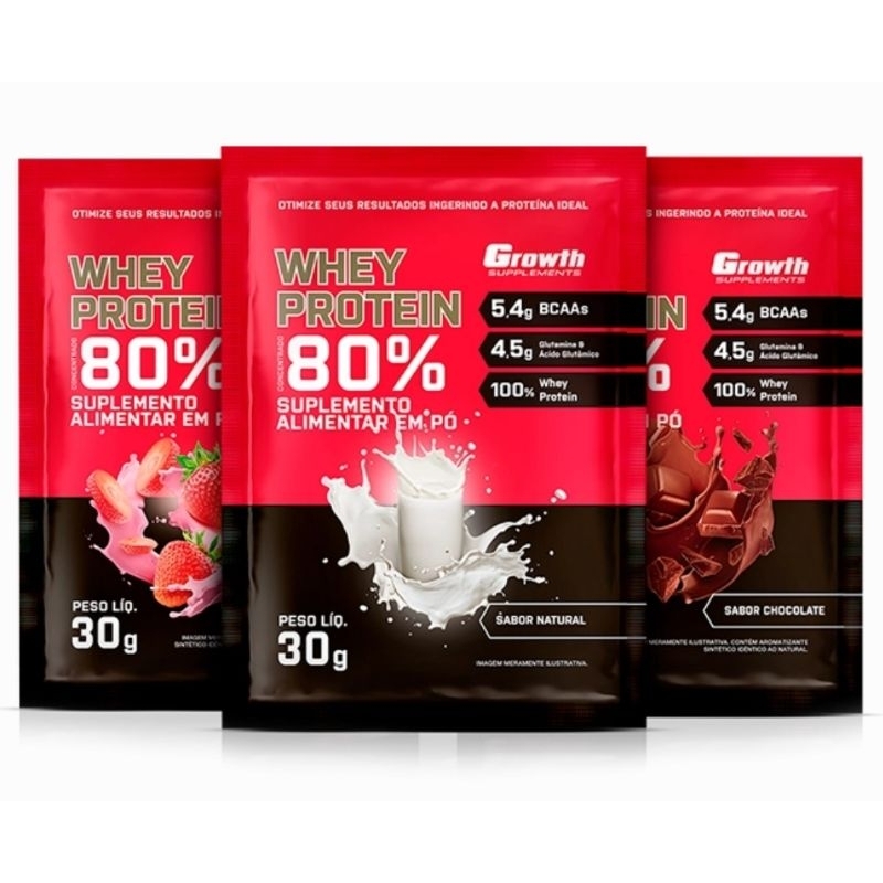 Whey Growth Concentrado Dose 30gr | Shopee Brasil
