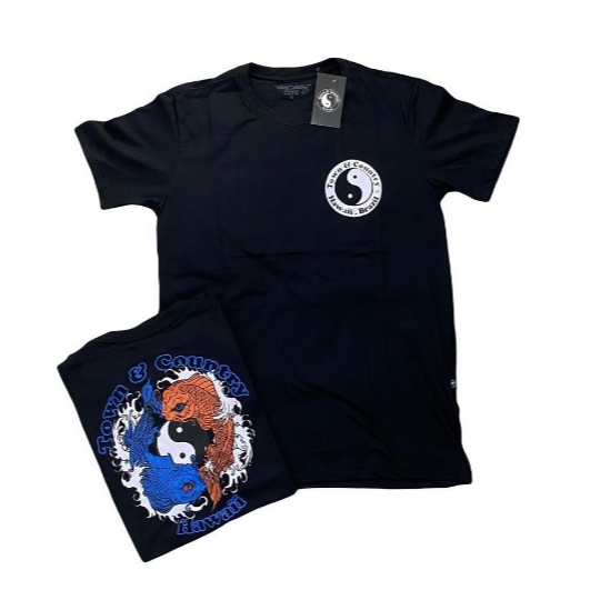 Camiseta Algodão Tony Country Envio Rápido Bola Coman (YIN YANG CARPA ...