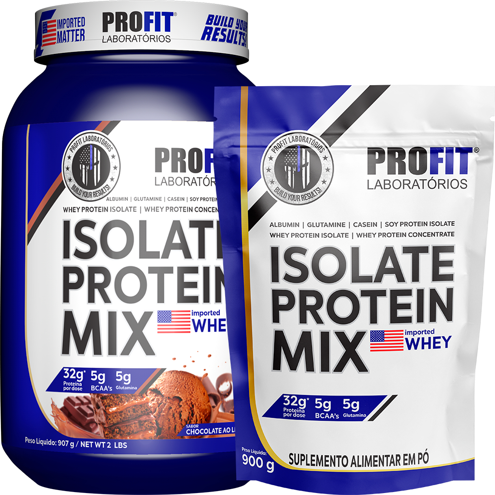 Whey Isolada Isolate Protein Mix - Refil 900g + Whey Isolada Isolate ...