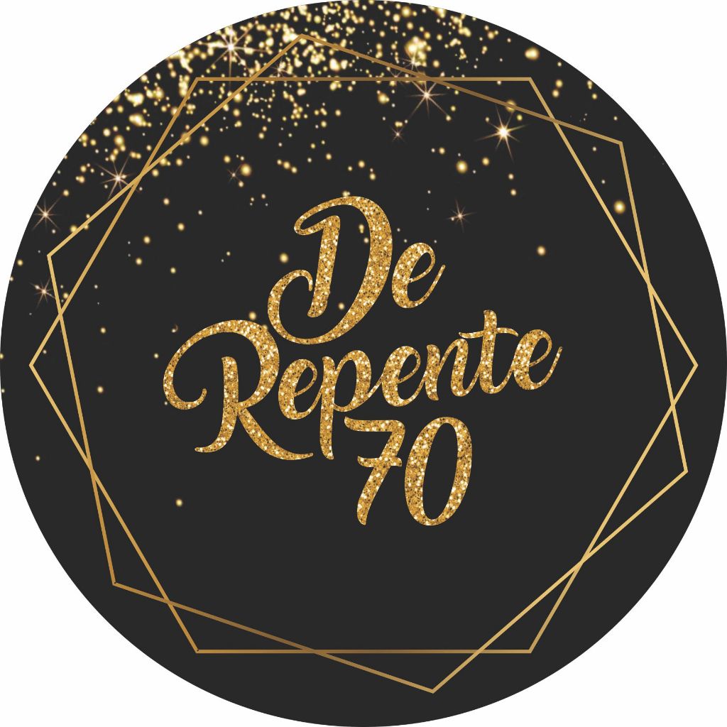 Painel em Lona Redondo Festa De Repente 70 anos | Shopee Brasil