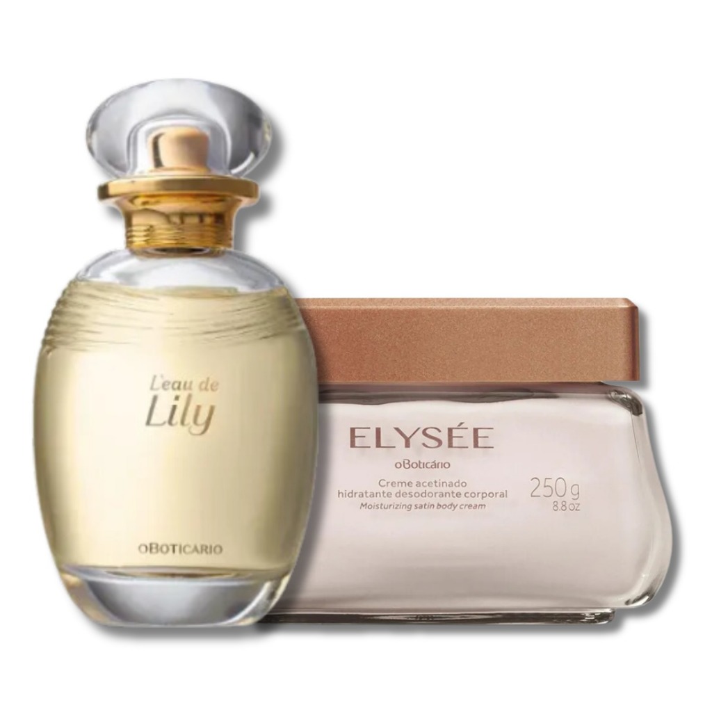 Kit Feminino - Perfume Lily + Creme Corporal Elysse | Shopee Brasil