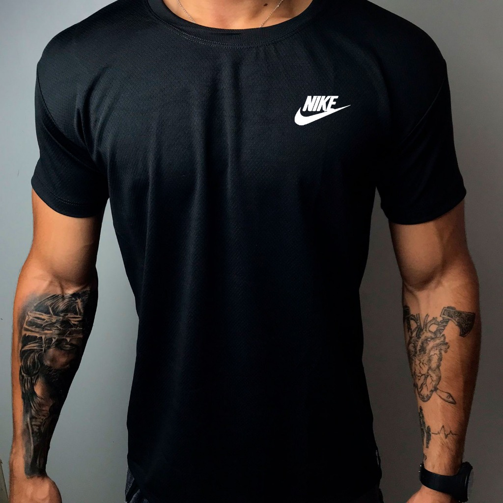 Camisa Dry Fit Masculina - De Marca Simbolo + Nome Academia, Corrida ...