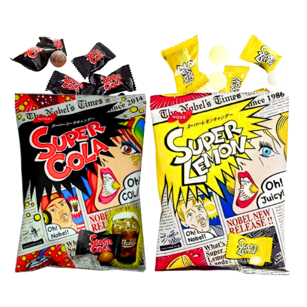 Bala Azeda Super Lemon Limão Nobel ou Super Cola - 40g (8 Unidades) | Shopee Brasil