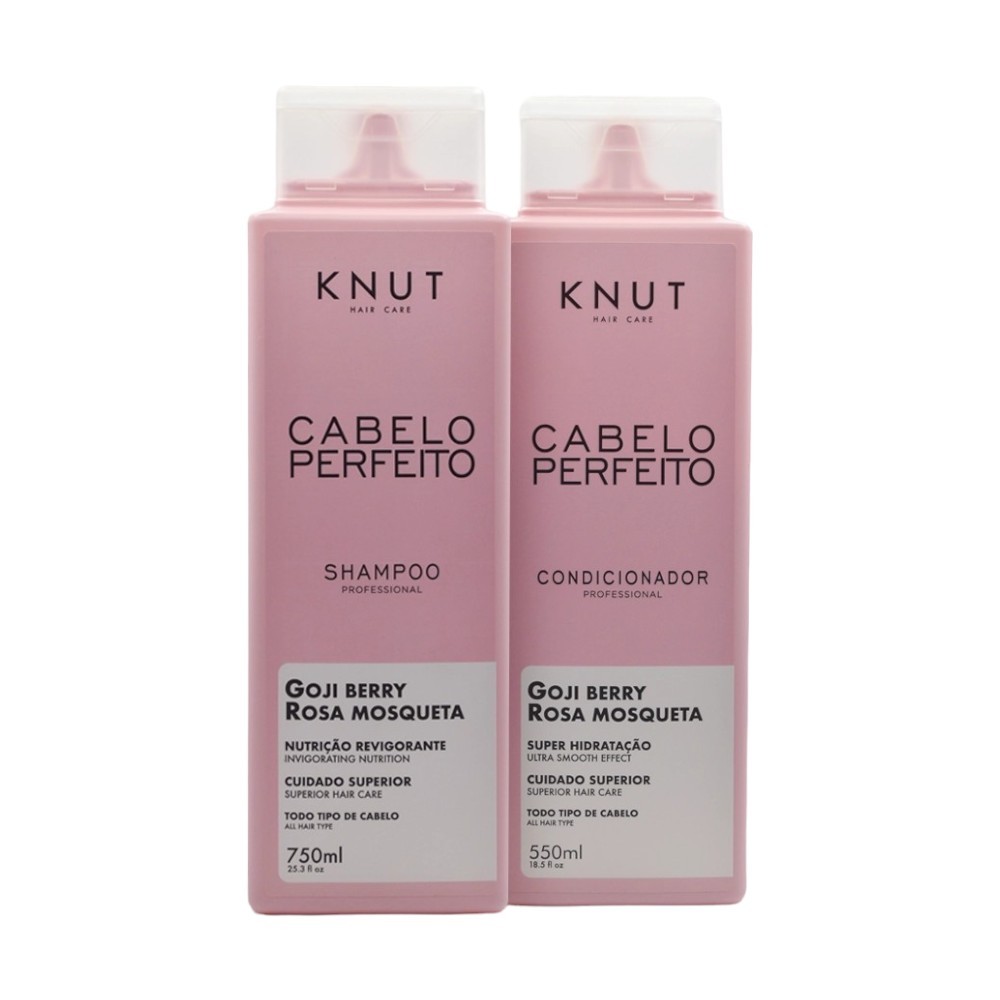 Kit Cabelo Perfeito KNUT (Shampoo 750ml + Condicionador 550ml ...
