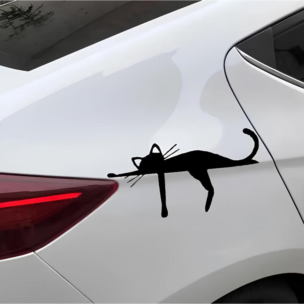 Adesivo para Carro Gato Deitado | Shopee Brasil