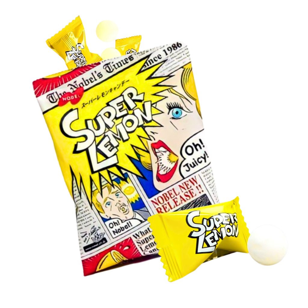 Bala Azeda E Ácida Super Lemon Super Soda Ou Super Limão Importada Japão Nobel 10 Unidades
