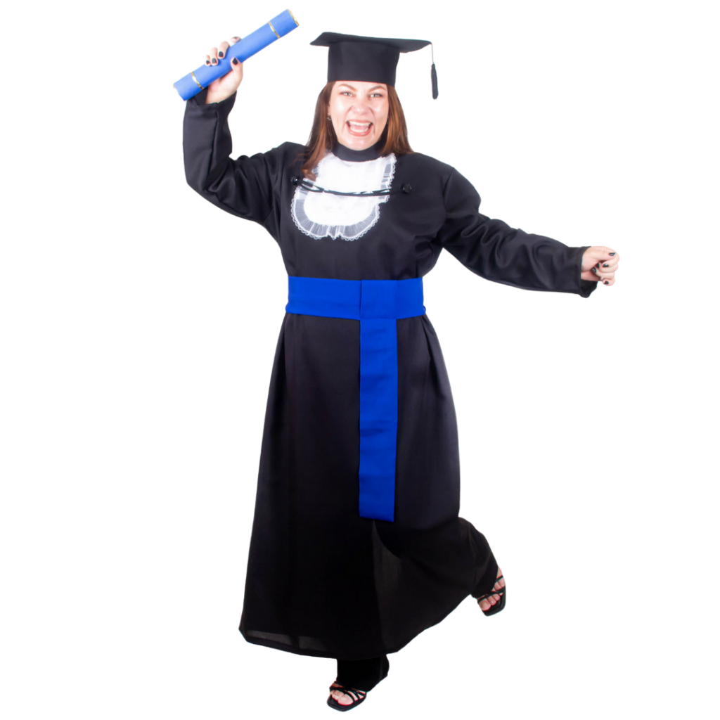 Beca De Formatura Adulto Completo com Capelo + Faixa e Canudo | Toga de Formatura |Fotógrafos ...