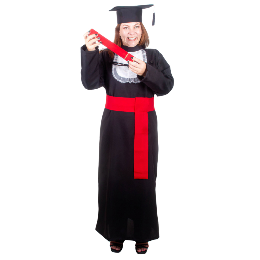 Beca De Formatura Adulto Completo com Capelo + Faixa e Canudo | Toga de Formatura |Fotógrafos ...