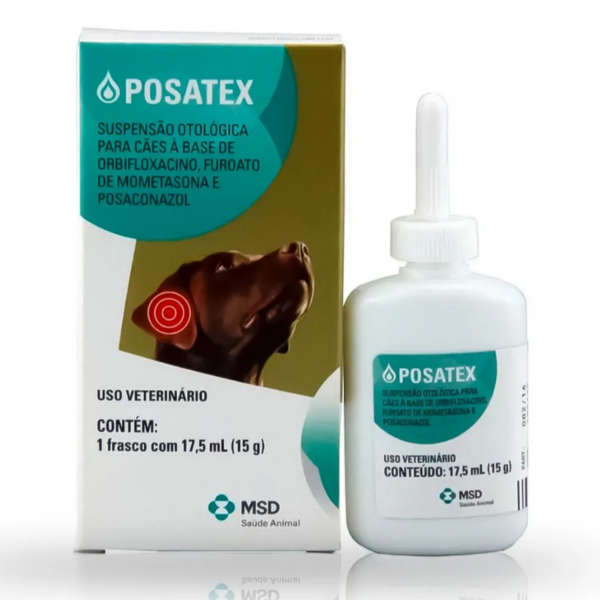 Posatex Remédio Otite Cães Anti-inflamatório 17,5ml | Shopee Brasil