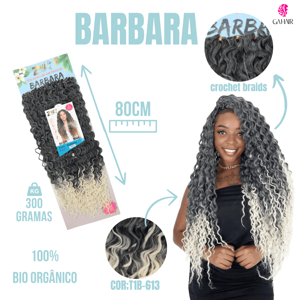 Aplique De Cabelo Bio Organico Cacheado Crochet Braids Mega Hair ...