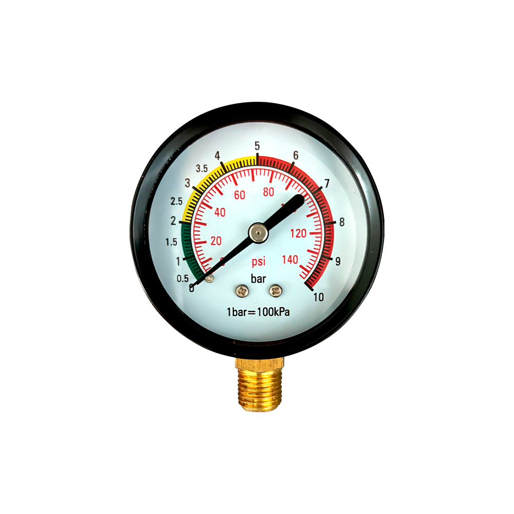 Manômetro Pressão Vertical Água Rosca 1/4npt 0 A 10bar E Psi | Shopee Brasil