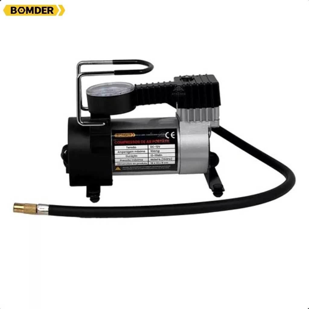 Compressor De Ar Portátil Elétrico Bomder - 160mm BOM-8902 | Shopee Brasil