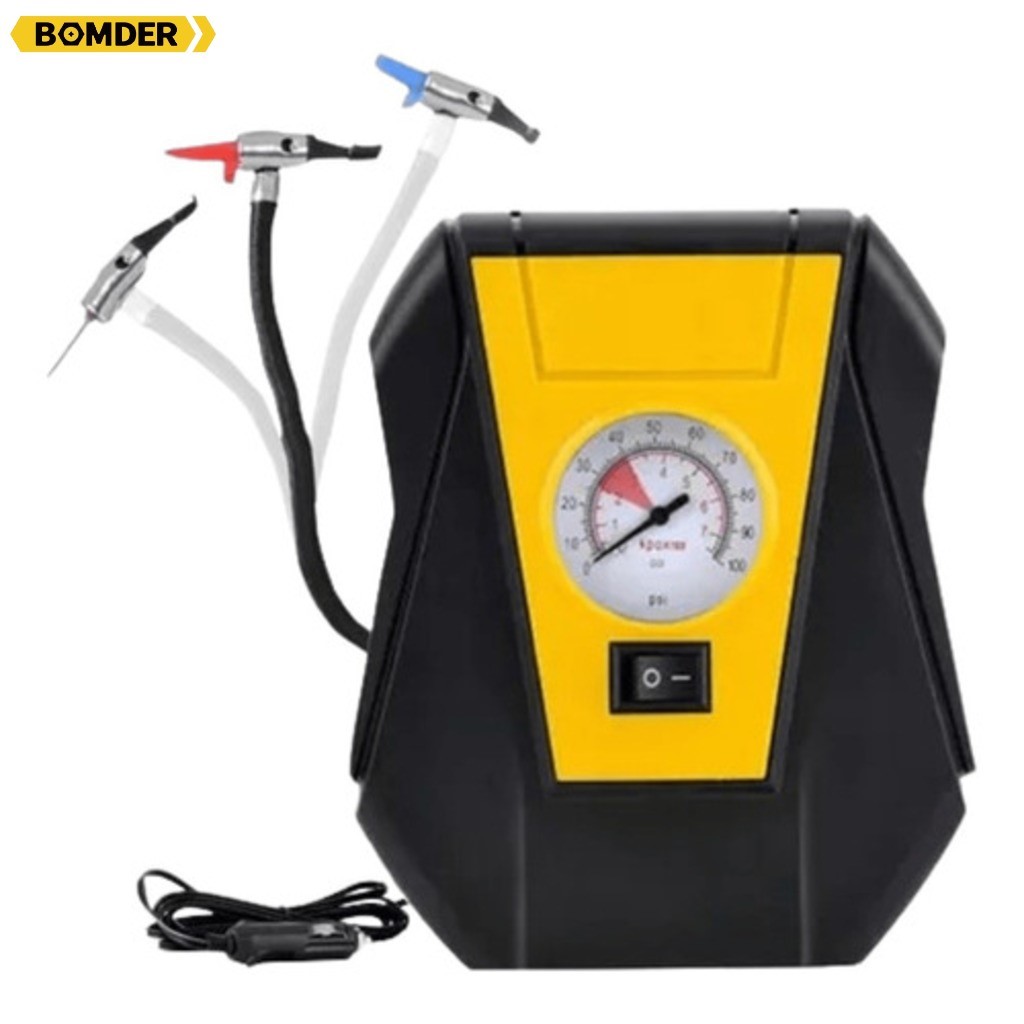 Compressor De Ar Inflador Portátil Bomder Com Manômetro BOM-8904 ...