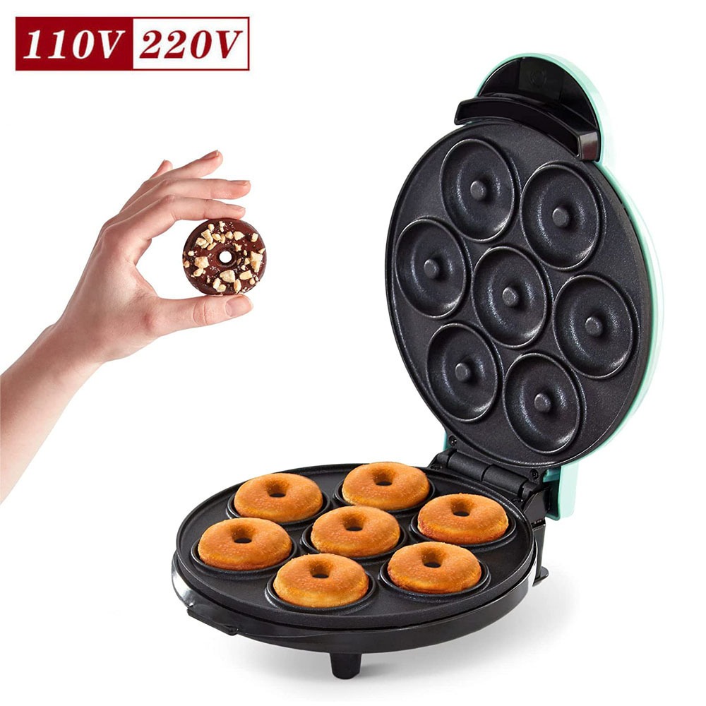 Mini Máquina de Fazer 7 Donuts Rosquinhas Confeitaria Culinária / Voltagem 110v-220v volts ...