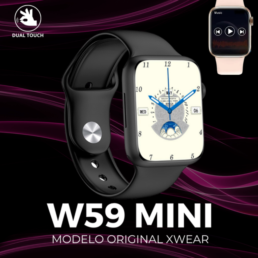 Smartwatch Lançamento W59 Mini 2° Geração - Função Dois Gestos. Modelo ...